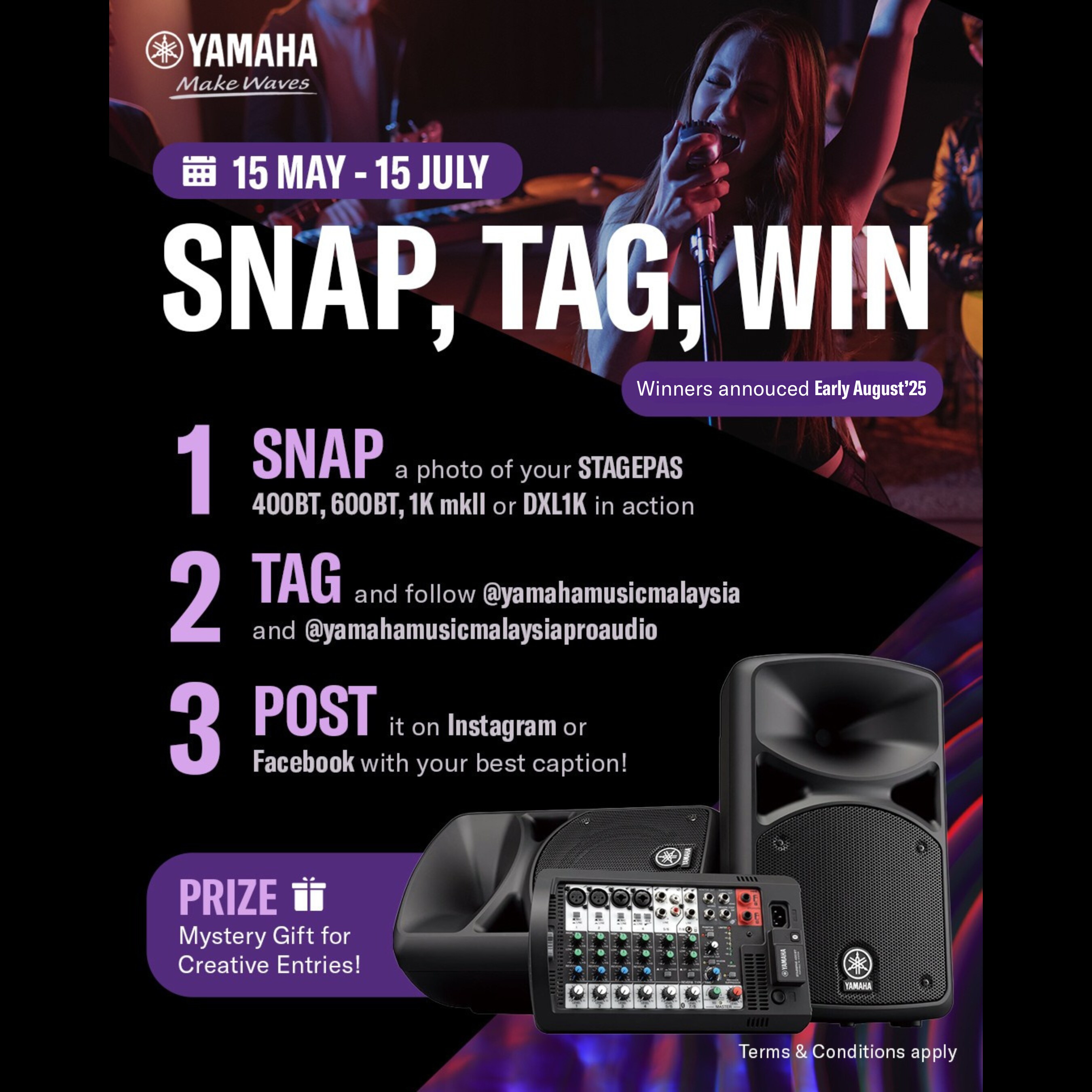 SNAP, TAG, WIN